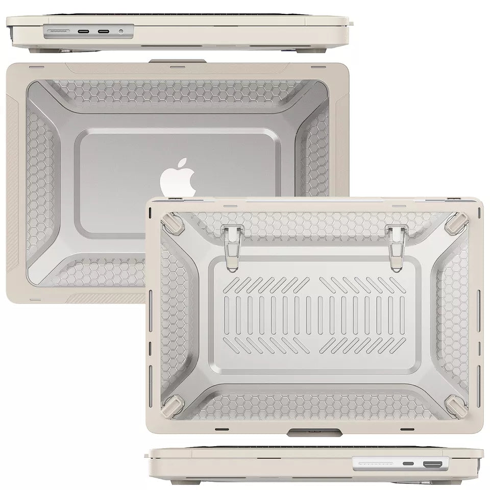 Rugged Protective & Heavy Duty Case Macbook Air 13.6 M3/M2 - Clear Sto