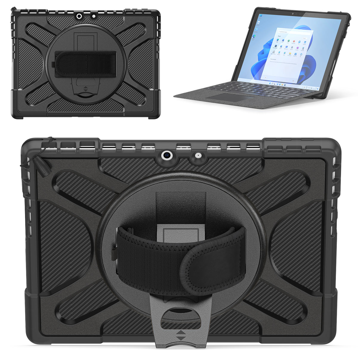 Rugged Case Hand & Shoulder Strap Microsoft Surface Pro 11 / 10 / 9
